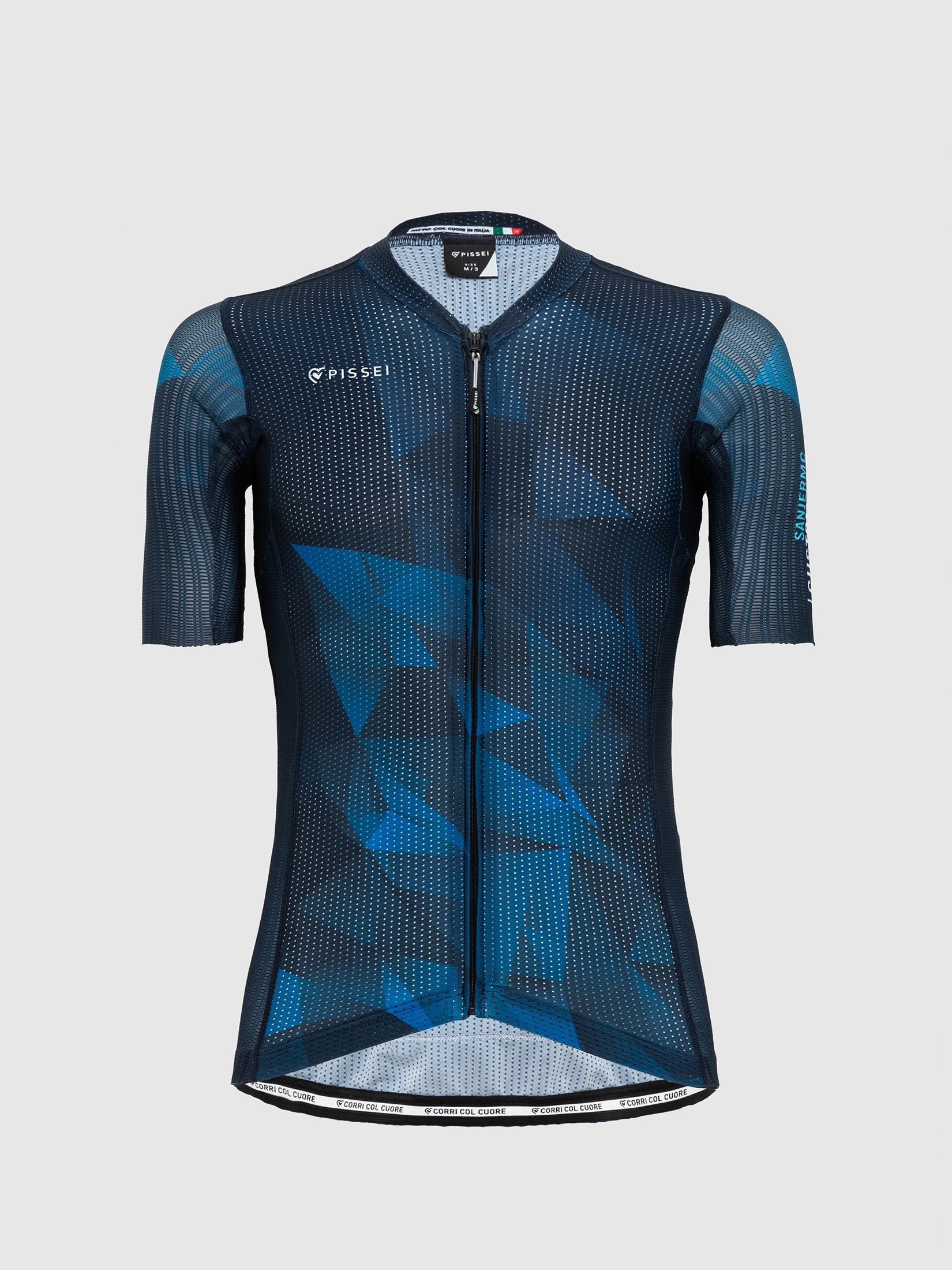 Short Sleeve Jersey Sanremo + Covered Zipper